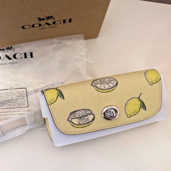 Coach | Bags | Coach Yellow And White Citrus Wallet | Poshmark